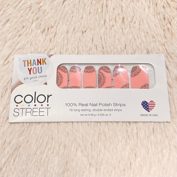 Color Street | Makeup | Color Street Saloon Girl Pink Lace Nail Strips ...